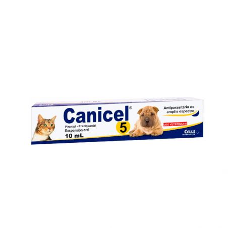 CANICEL 5. 5 ML. ANTIPARASITARIO INTERNO PARA PERROS Y GATOS